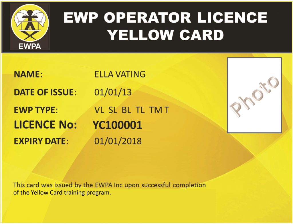 Yellow Card Course (EWP Operator Licence) | Skyhigh Training